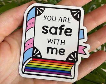 You Are Safe With Me // Enamel Pin // Pride - Etsy