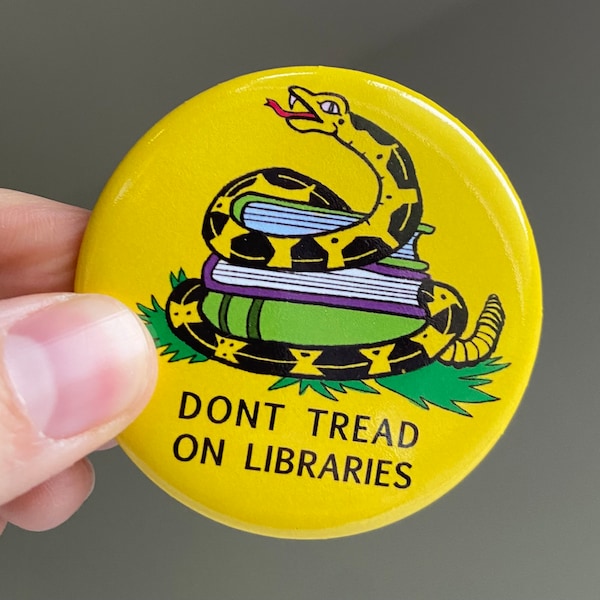 Library Buttons - Etsy