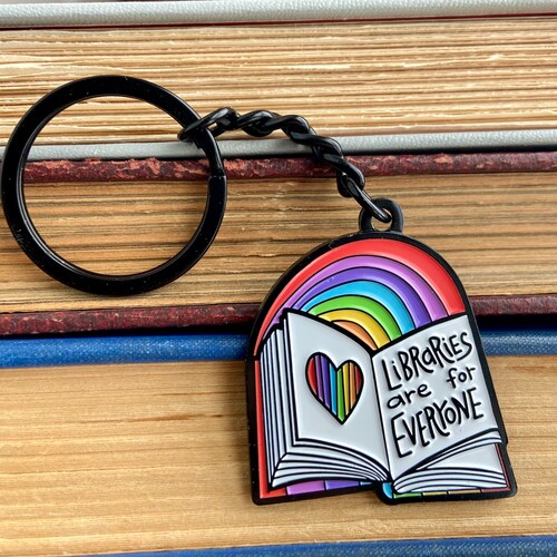 Libraries Are for Everyone Enamel Pin Librarian Pride - Etsy