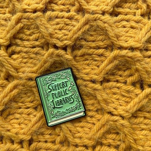 Support Public Libraries Enamel Pin / Librarian / - Etsy