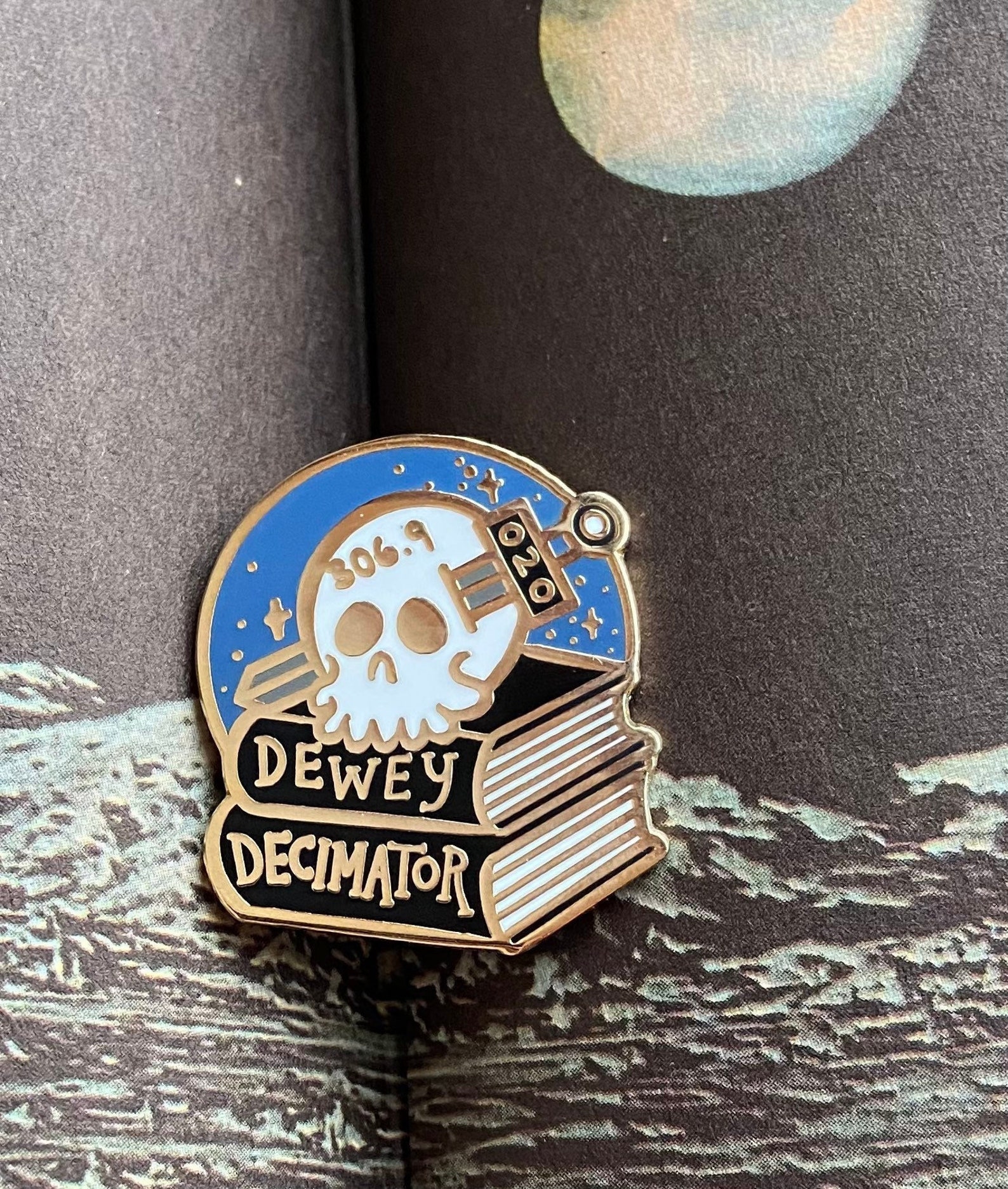 Dewey Decimator Pin Enamel Pin Librarian Cataloger - Etsy