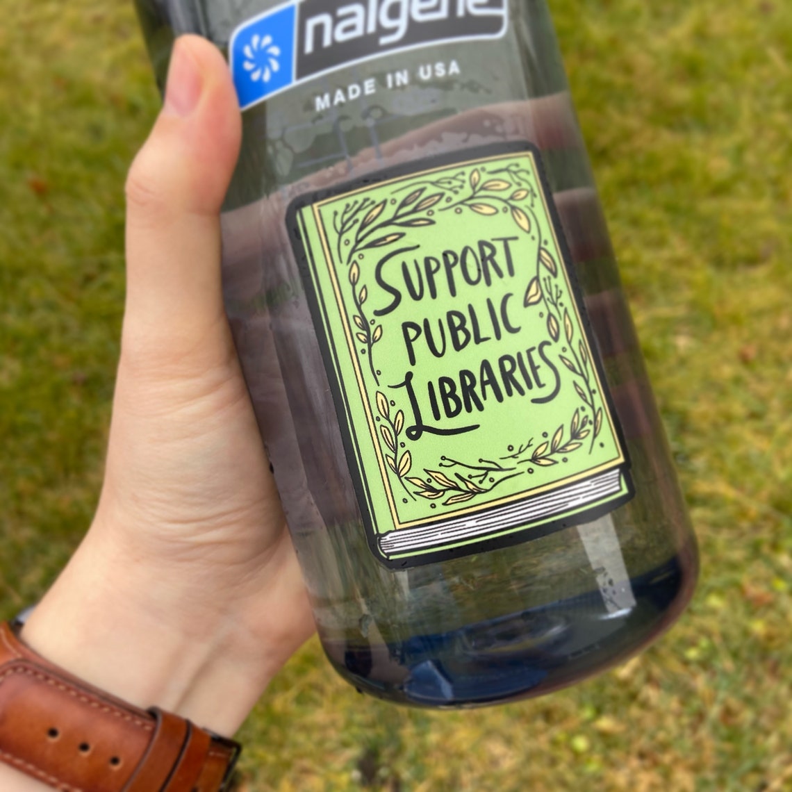 Support Public Libraries Book Sticker Library Science | Etsy