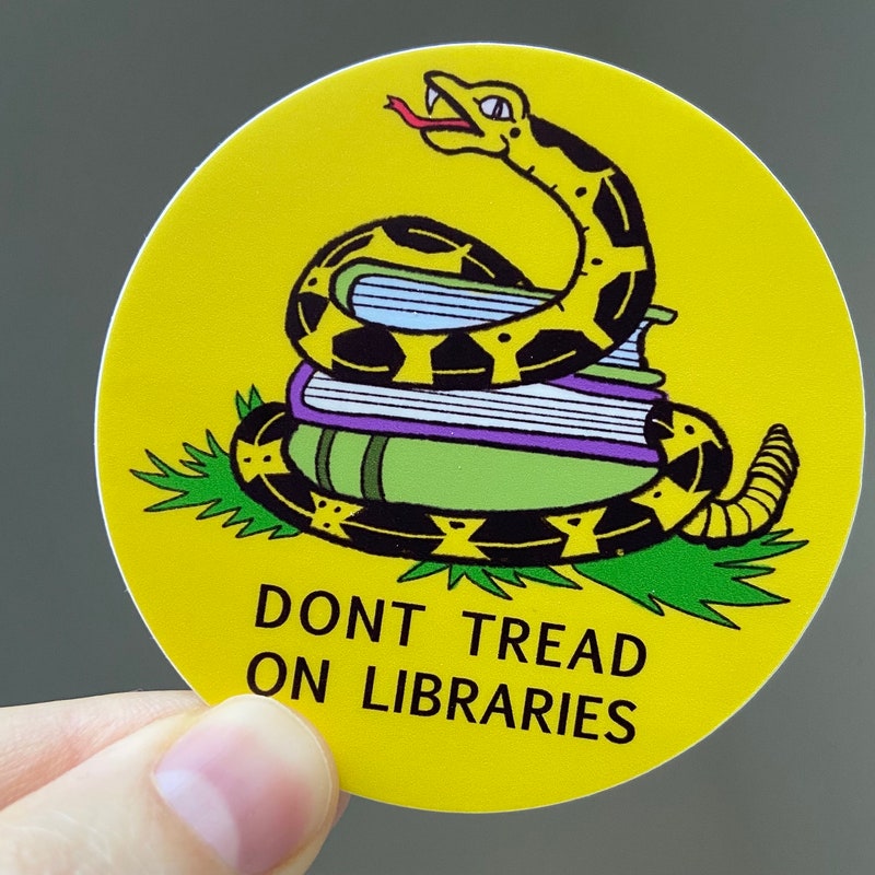 Library Sticker - Etsy