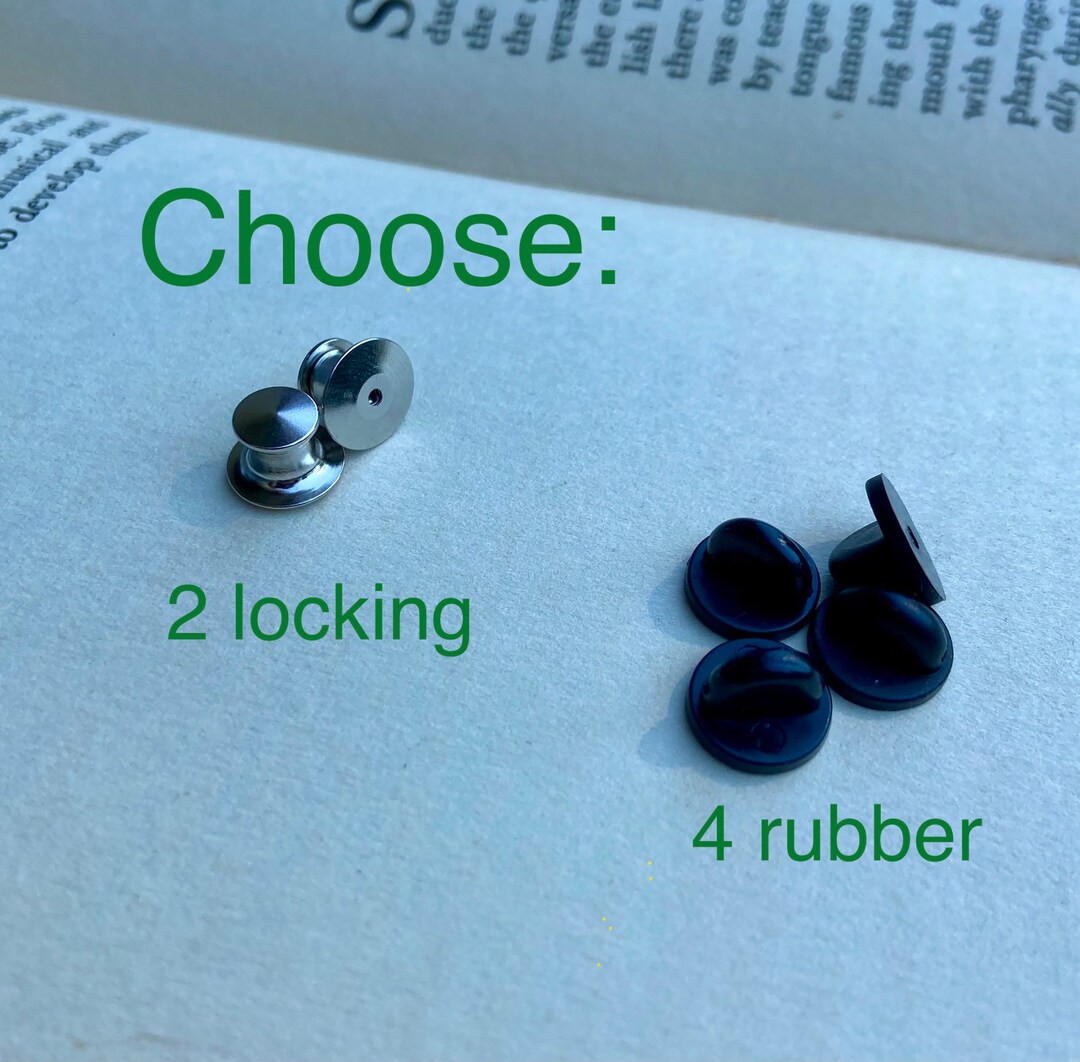 Add-on/upgrade: LOCKING BACKS or Extra Rubber Backs - Etsy