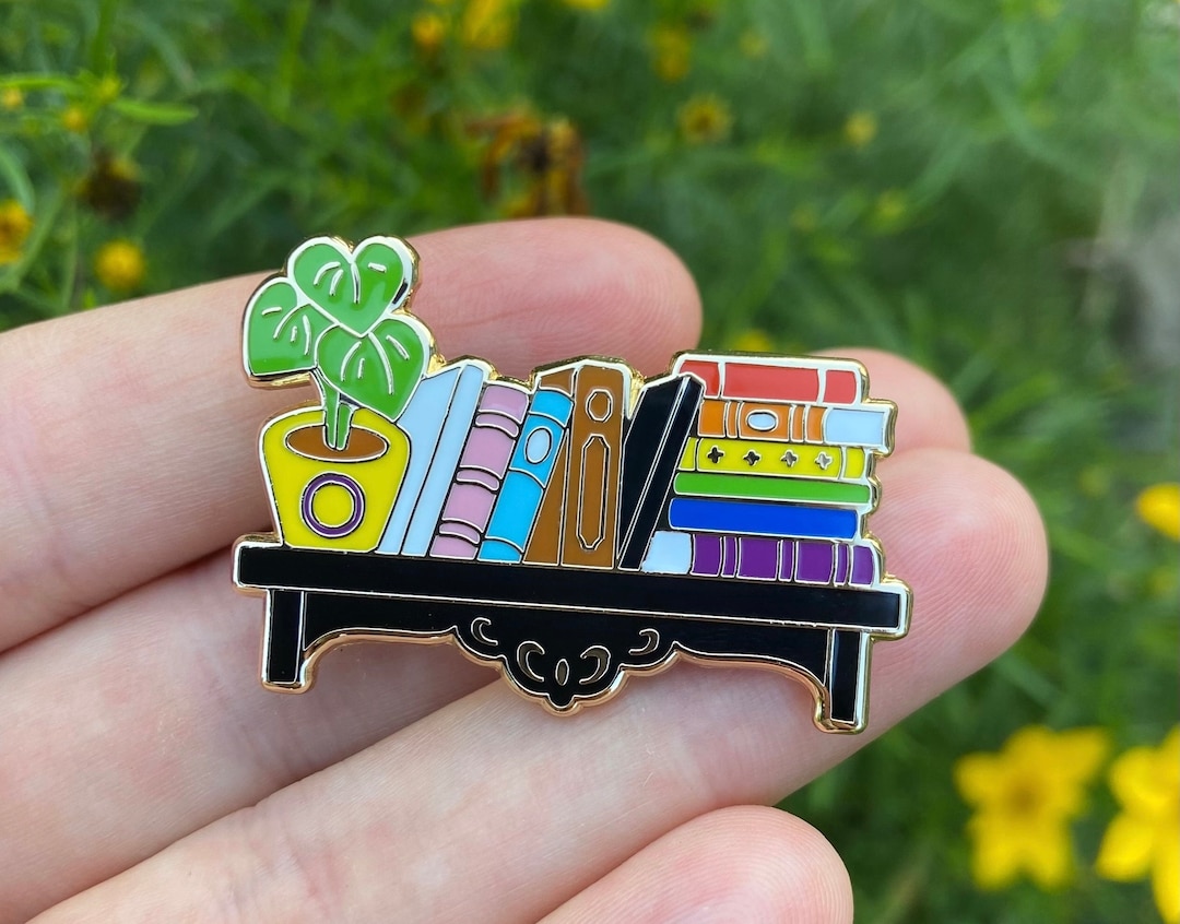 PRIDE Progress Flag Bookshelf / Inclusive / Librarians / Book Lovers ...