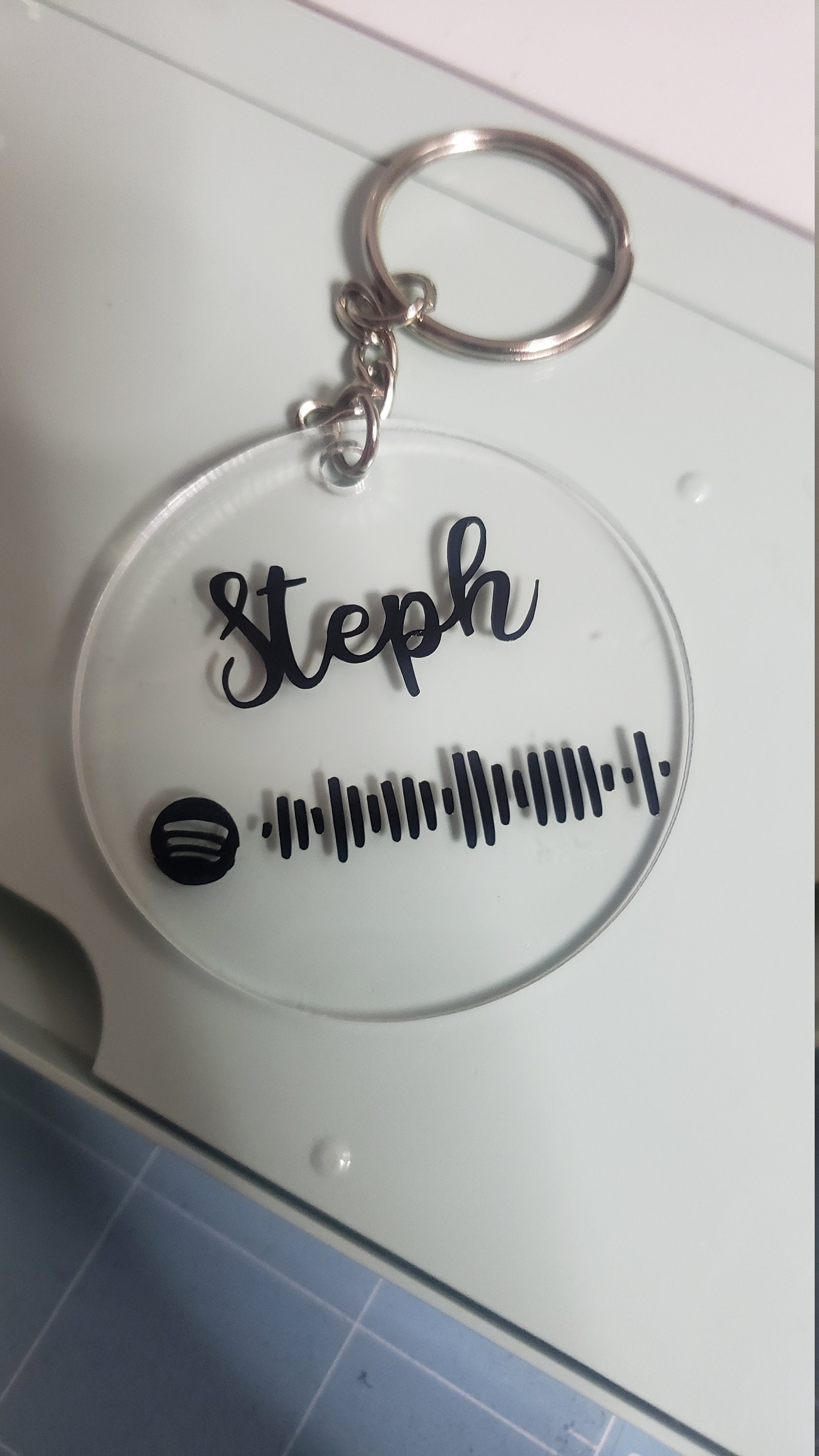 SPOTIFY CODE KEYCHAINS - Etsy