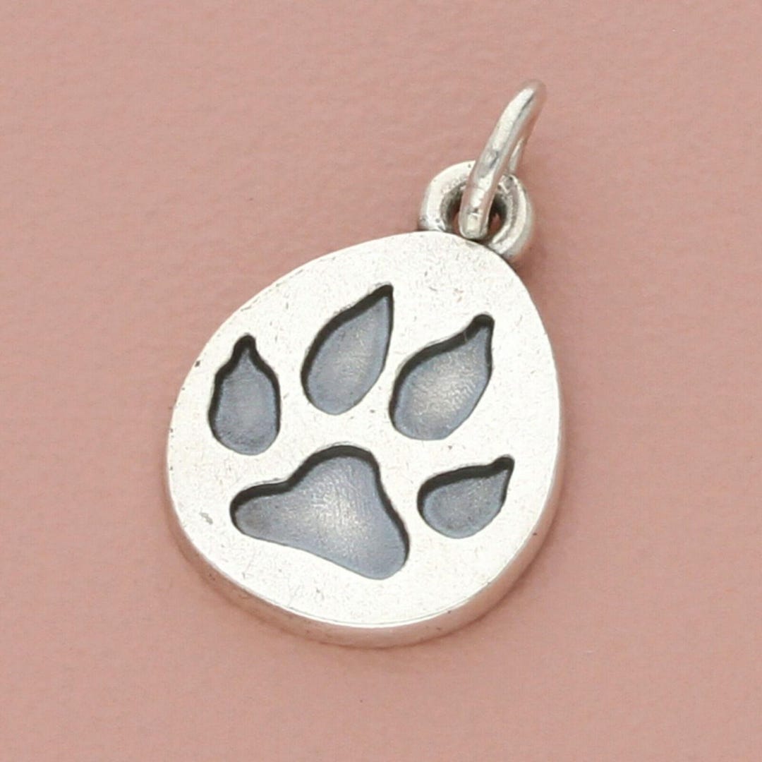 James Avery Sterling Silver Paw Print Charm - Etsy