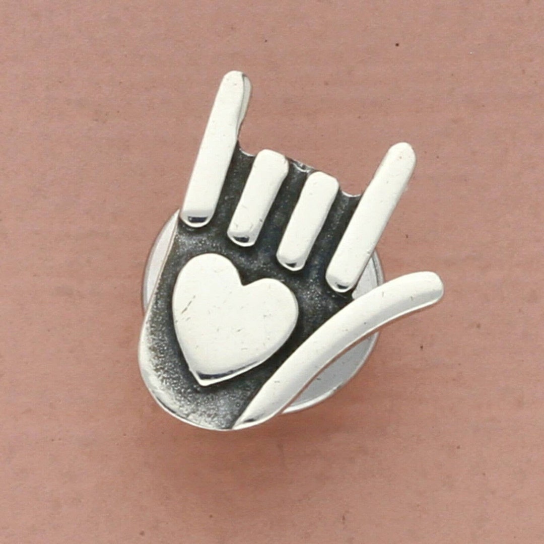 James Avery Sterling Silver Retired Sign of Love Lapel Pin - Etsy