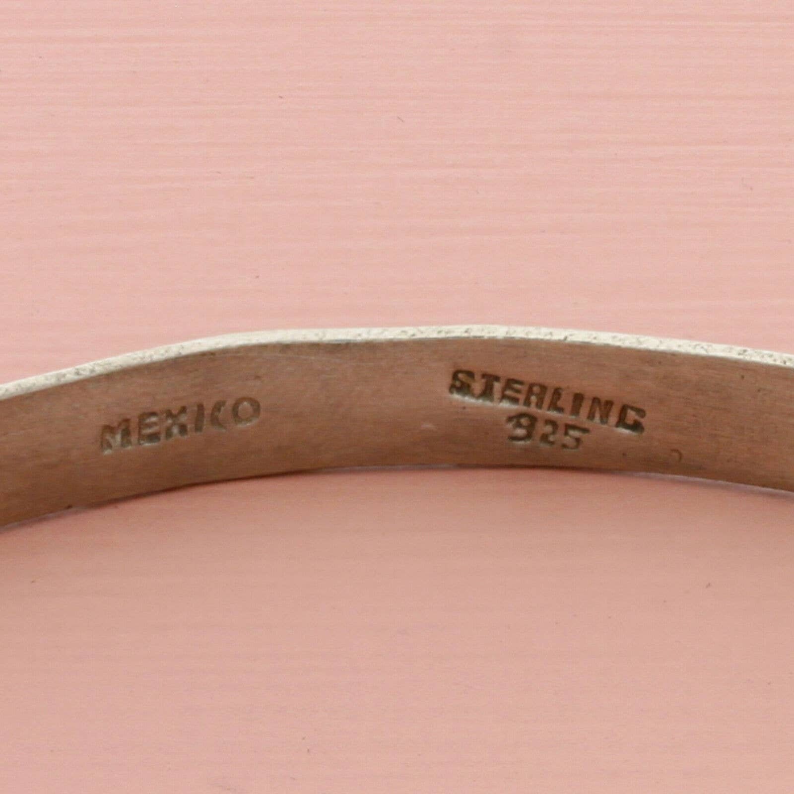 Mexico Alpaca Stamped Stack Bangle Bracelet Size 8in - Etsy