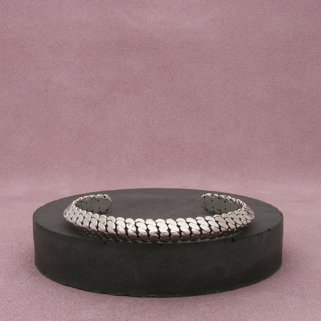 Navajo Sterling Silver Vintagee Carinated Cuff Bracelet Size 6.5in - Etsy