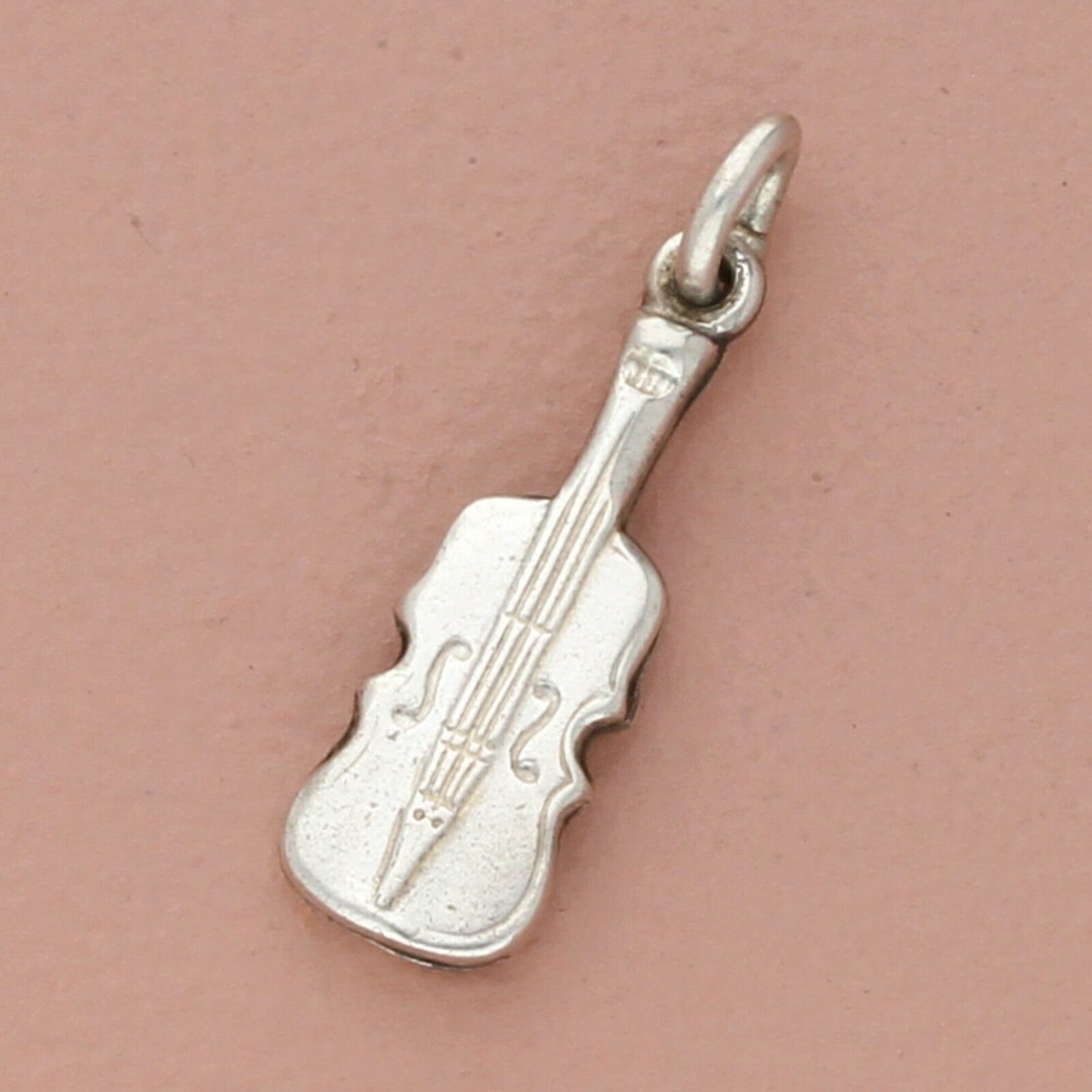 Sterling Silver Vintage Standing Bass Charm - Etsy