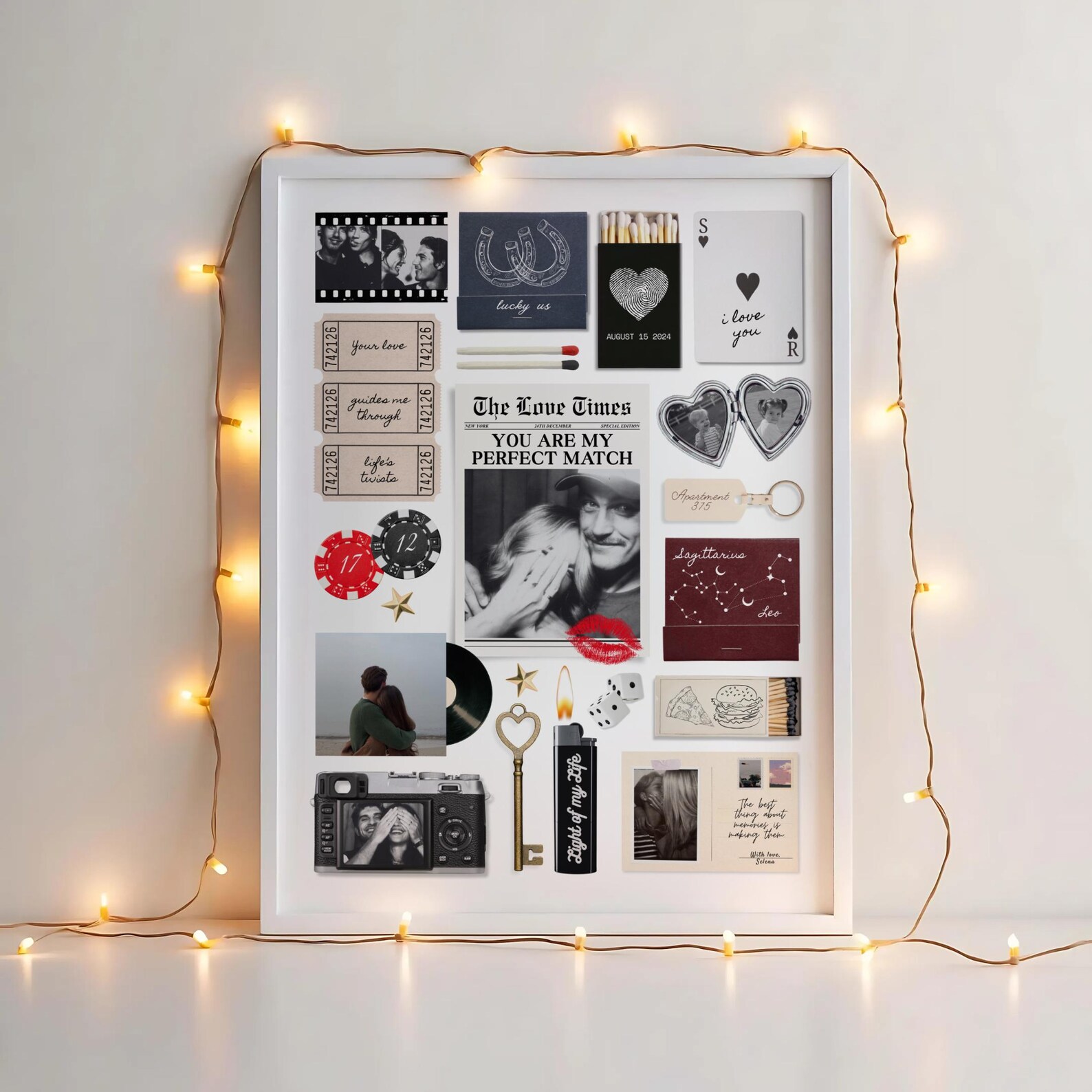 Blank Matchbox Template DIY Canva Matchbook Poster 1 Year Anniversary ...