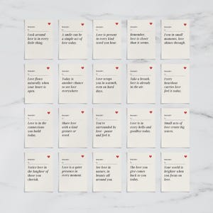 Love Actually Inspired Reminder Cards, Printable Love Notes, Love ...