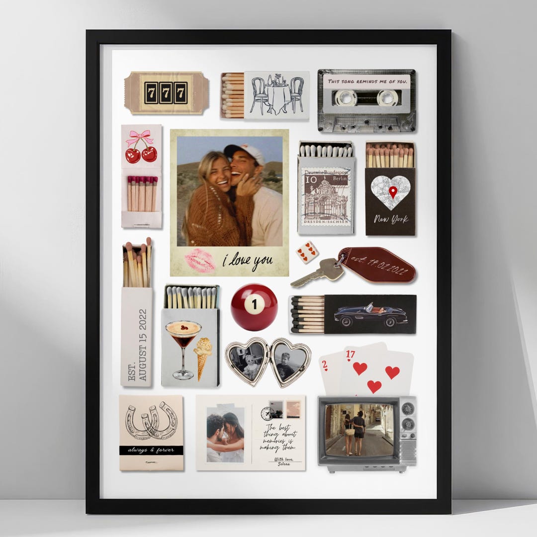 Custom Matchbox Art Template DIY Canva Matchbook Poster 1 Year ...