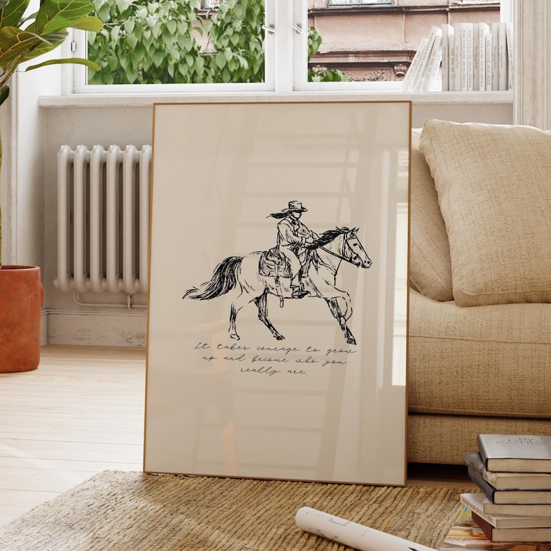 Saddle up Print, Motivational Poster, Gallery Wall Art, Western Poster ...