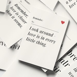 Love Actually Inspired Reminder Cards, Printable Love Notes, Love ...