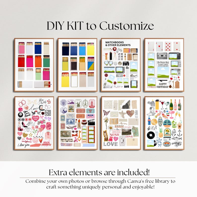 Editable Matchbook Poster Template, Blank Matchbook Template, Digital ...