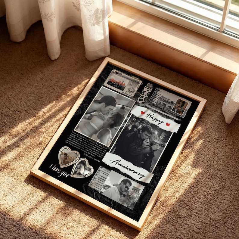 Printable Matchbox Relationship Poster Template Anniversary Gift for ...