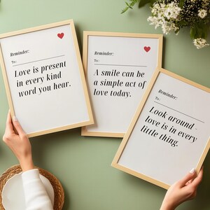 Love Actually Inspired Reminder Cards, Printable Love Notes, Love ...