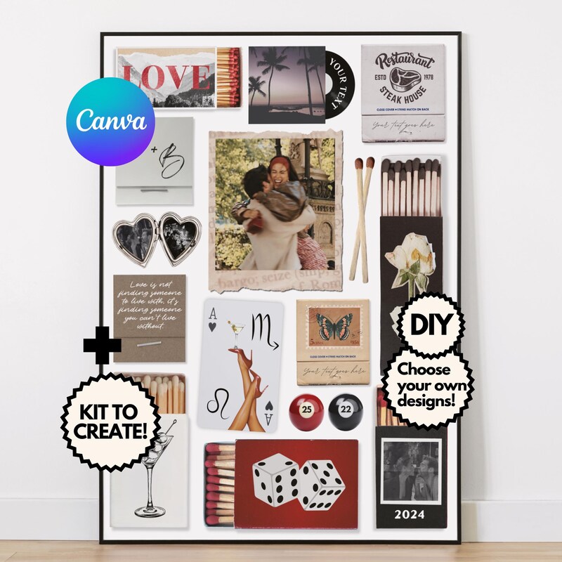 Matchbox Canva Template - Etsy