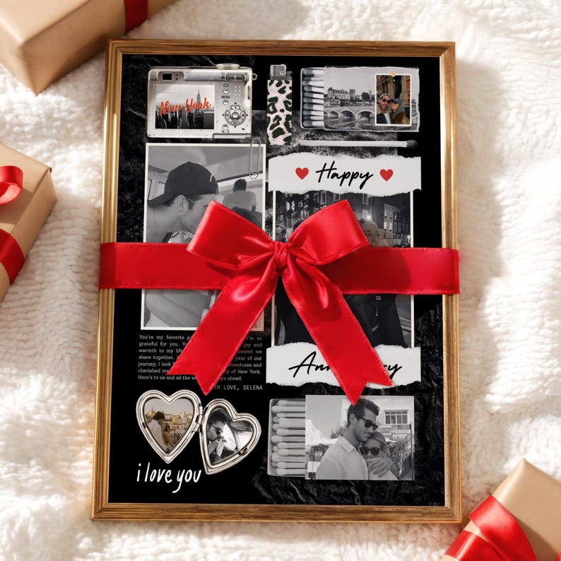 Printable Matchbox Relationship Poster Template Anniversary Gift for ...