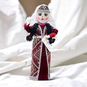 Armenian Goddess Astghik Doll in Traditional Red Costume With Wedding ...