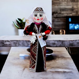 Armenian Goddess Astghik Doll in Traditional Red Costume With Wedding ...