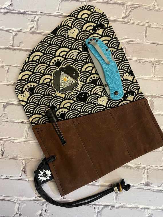 EDC Tool Roll Waxed Canvas Tool Pouch Every Day Carry Gear - Etsy