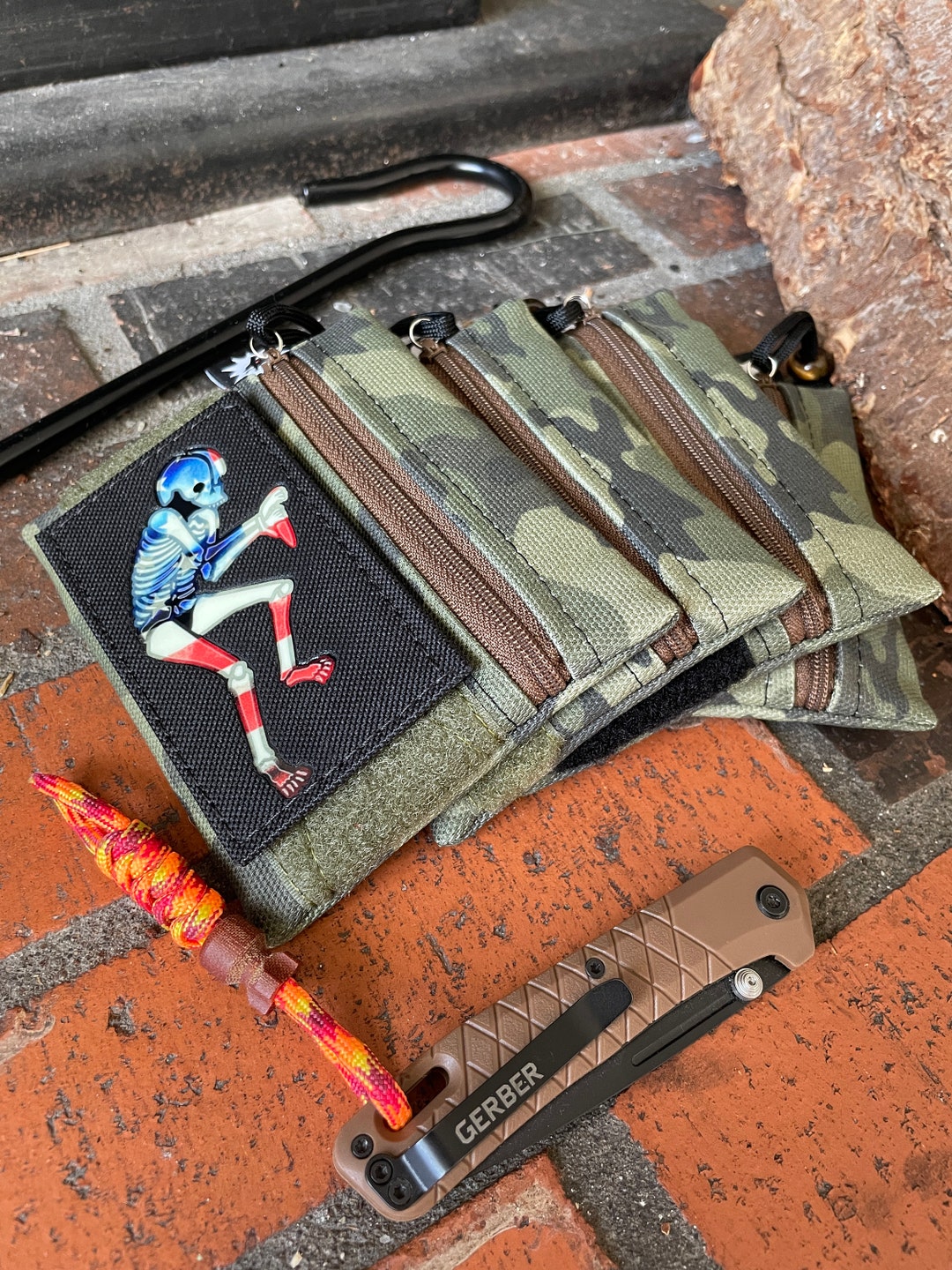 Waxed Canvas EDC Pouch | Mini Pouch | Small Zipper Wallet | Everyday ...