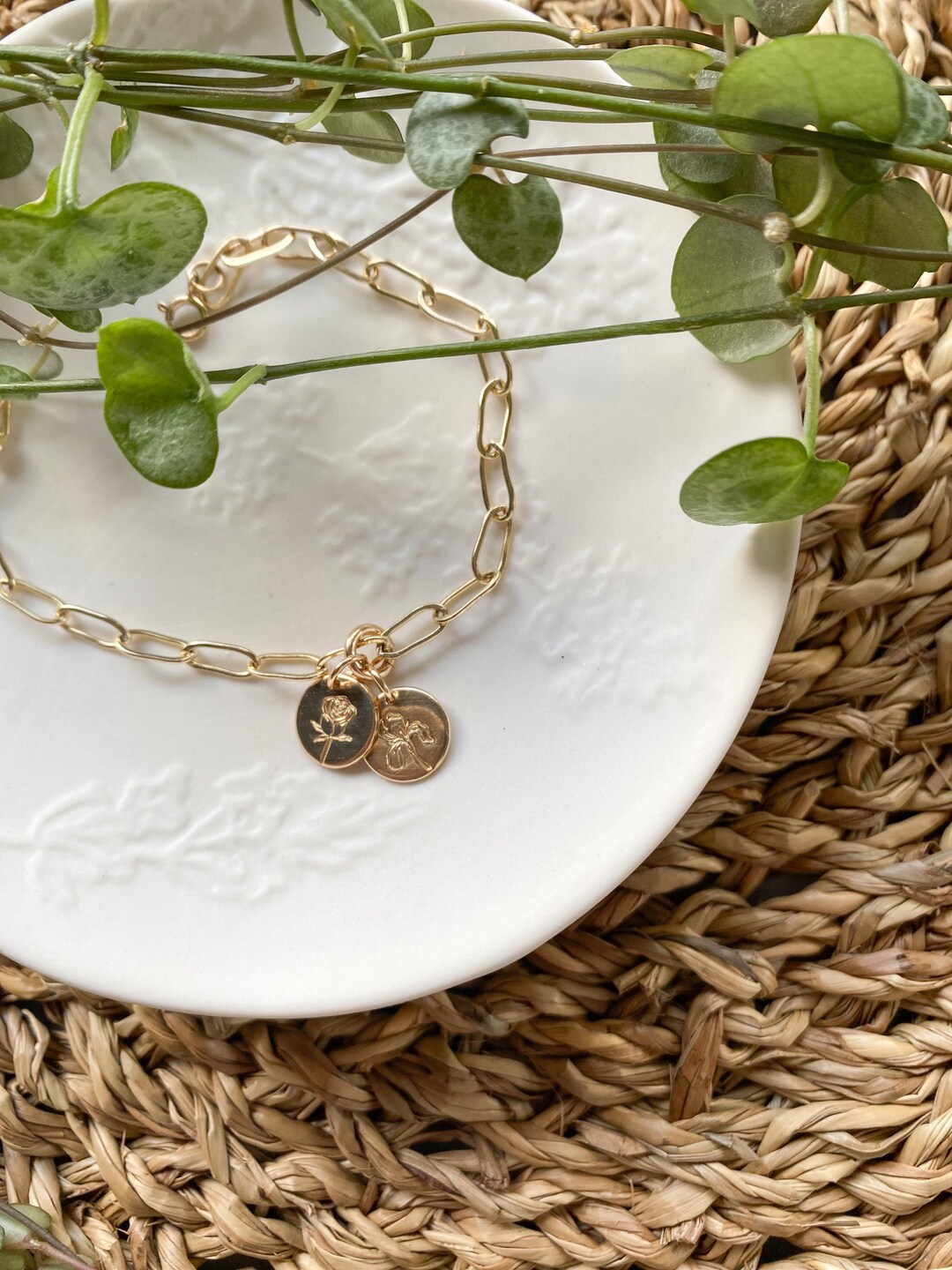 Birth Flower Haven Chain Bracelet, Gold Filled not Plated & Sterling ...