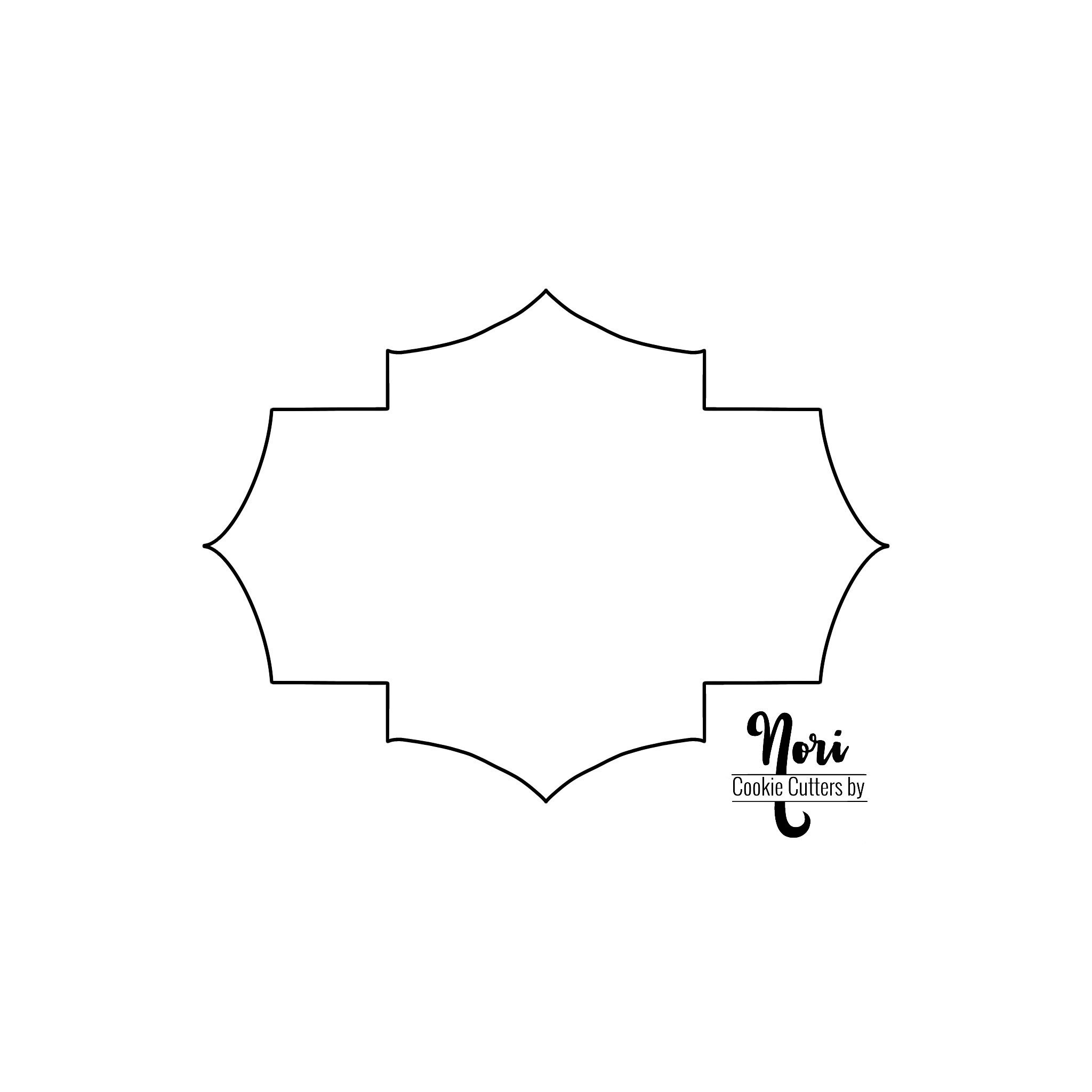 Addison Plaque Cookie Cutter - Cookie Cutters by Nori - CN0142 - Etsy
