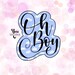 Oh Boy Lettered Plaque Cookie Cutter With Optional Stencil - Etsy