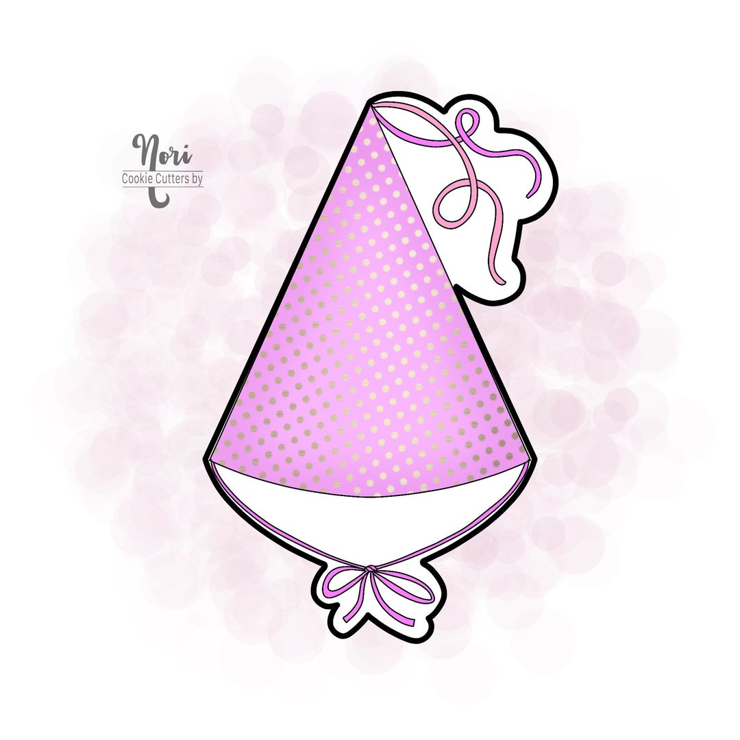 Princess Party Hat Cookie Cutter - Cookie Cutters by Nori - CN1252 - Etsy
