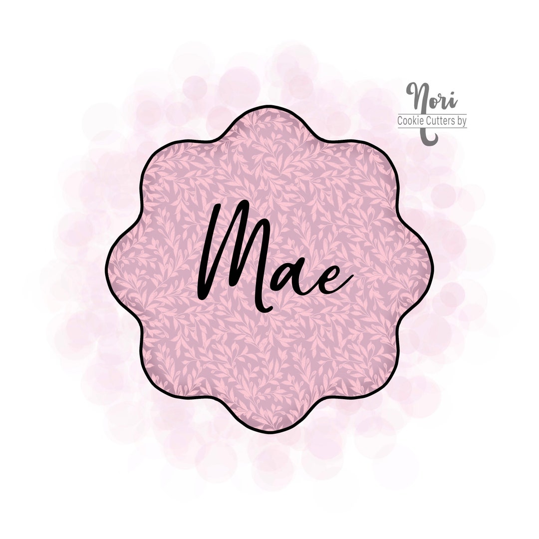 Mae Plaque Plaque Cookie Cutter Cookie Cutters by Nori CN1071 - Etsy