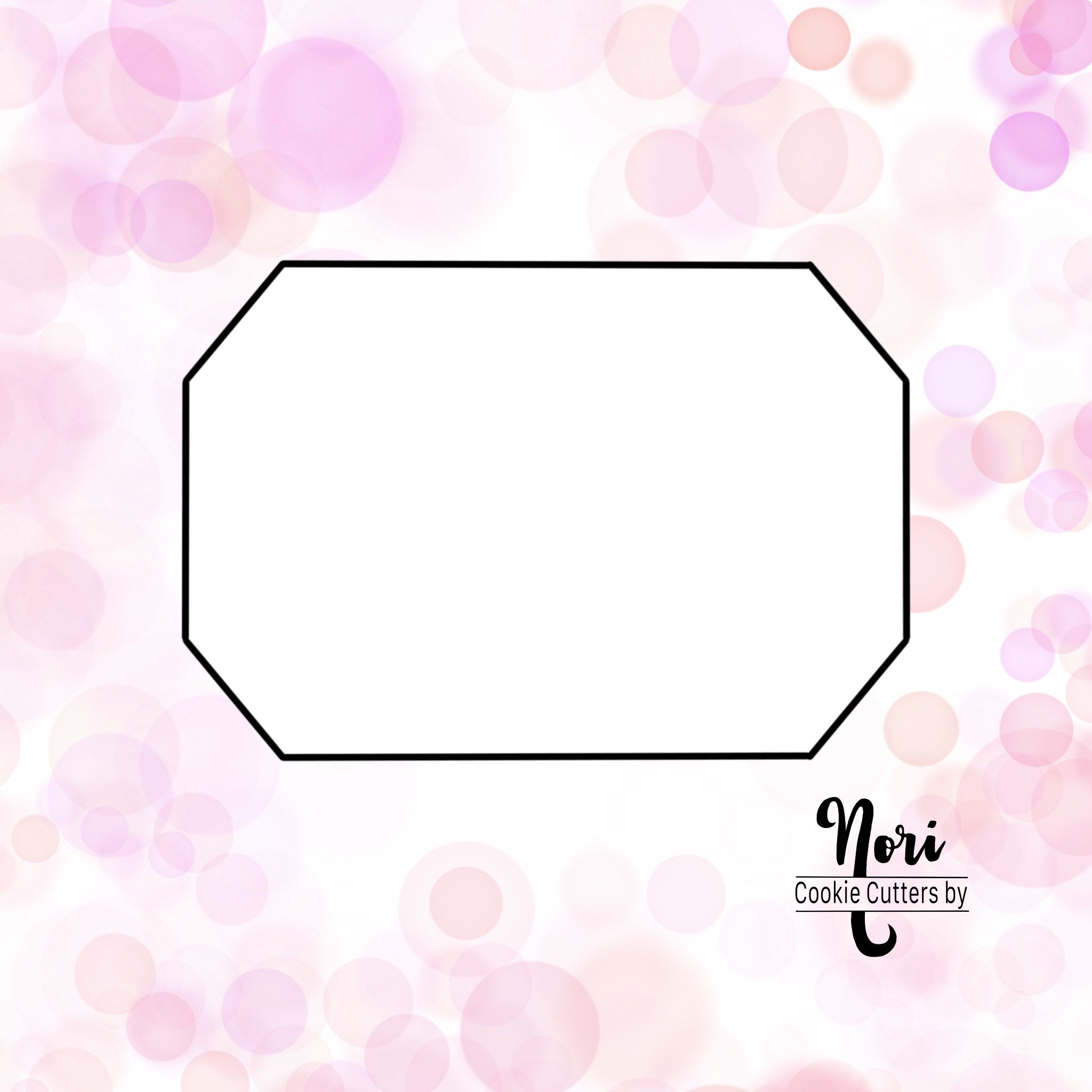 Ella Rectangle Plaque Cookie Cutter Cookie Cutters by Nori - Etsy
