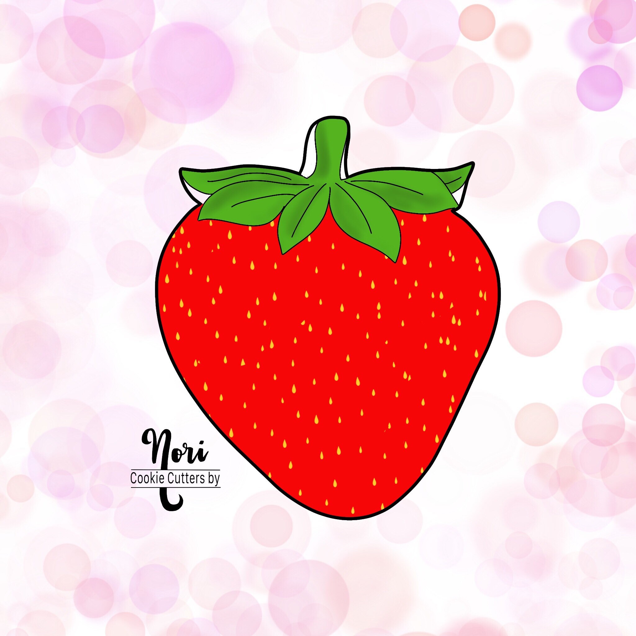 Strawberry Cookie Cutter Cookie Cutters by Nori CN0259 - Etsy