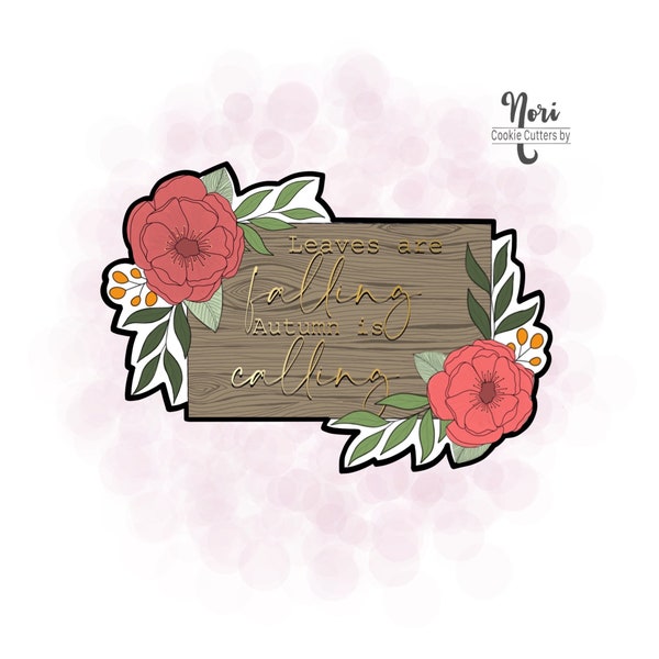 Floral Plaque Cookie Cutter - Etsy