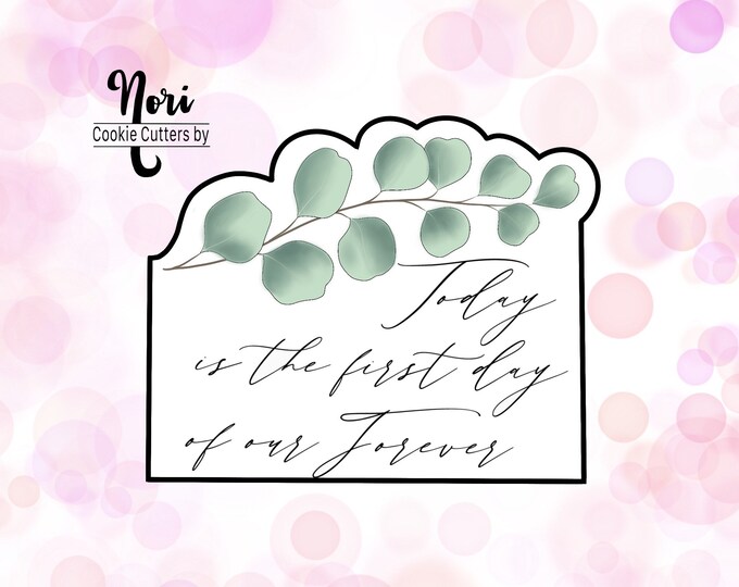 Floral Rectangle Plaque Cookie Cutter Cookie Cutters by Nori - Etsy