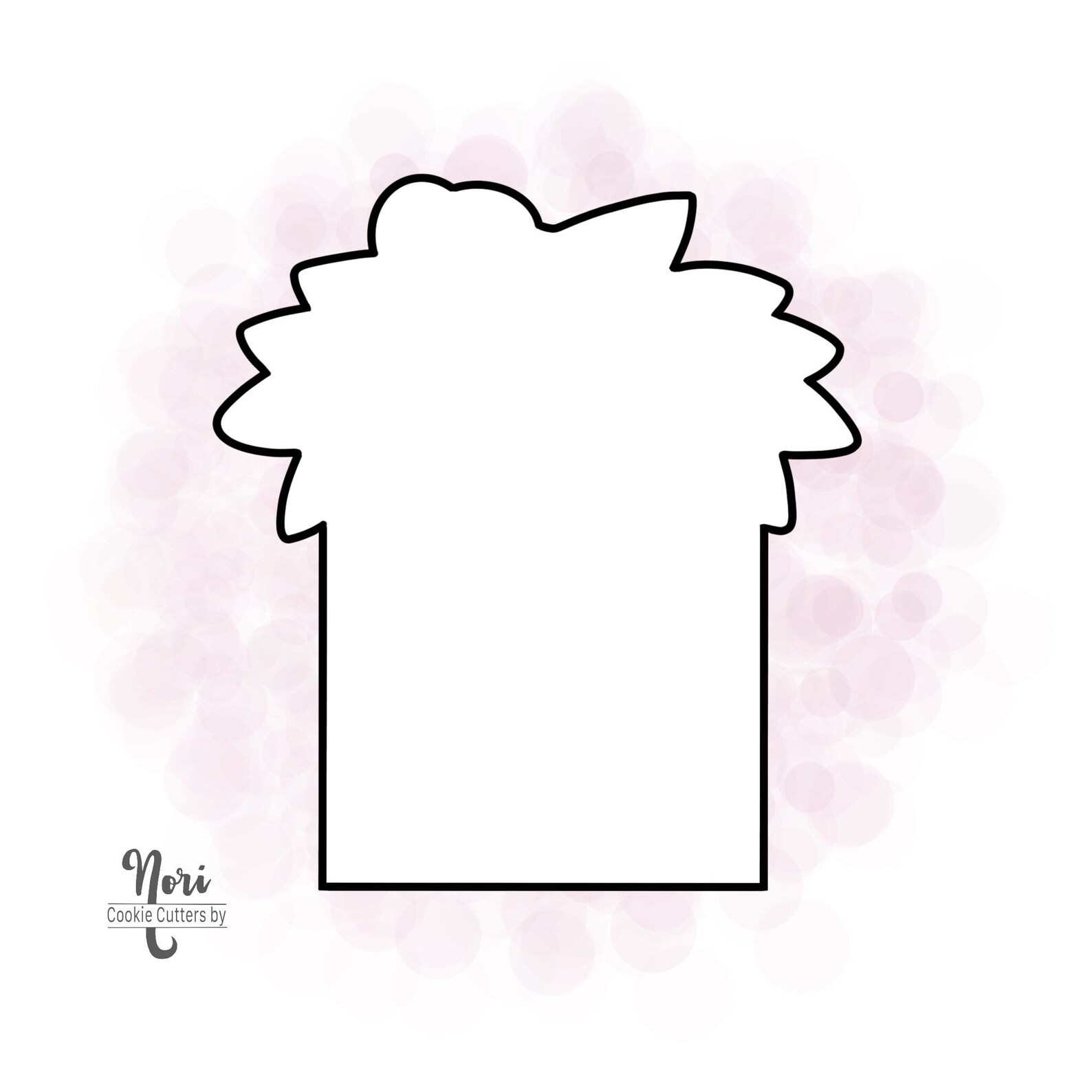 Floral Rectangle Plaque Cookie Cutter Cookie Cutters by Nori - Etsy