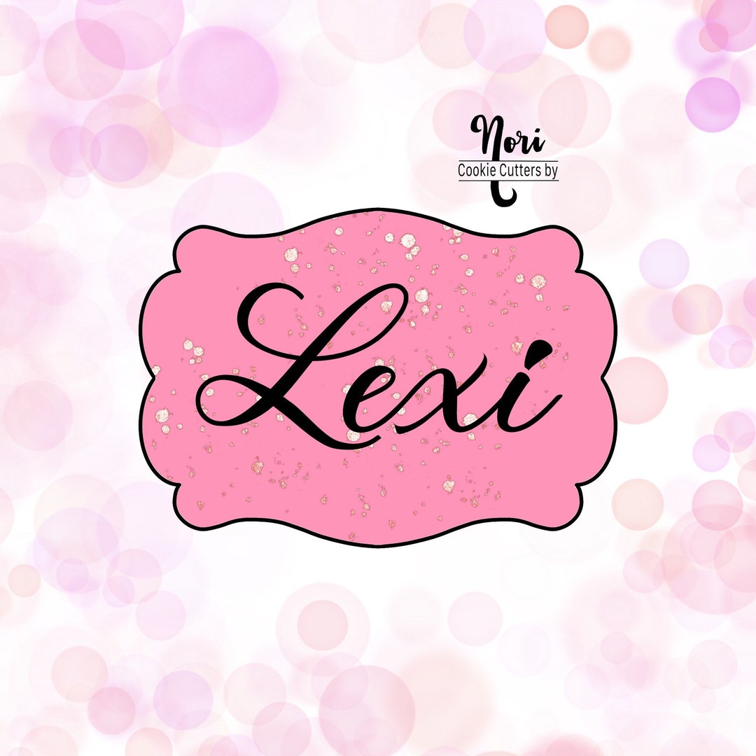 Lexi Plaque Cookie Cutter Cookie Cutters by Nori CN0246 - Etsy