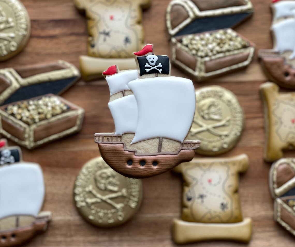 Pirate Ship Cookie Cutter - Cookie Cutters by Nori - CN0046 - Etsy
