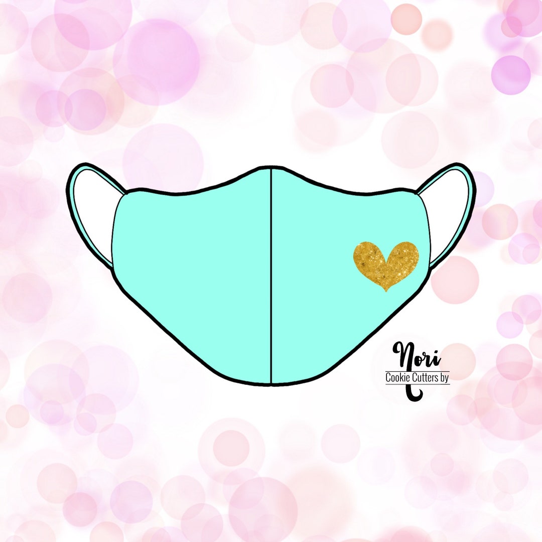 Face Mask Cookie Cutter - Cookie Cutters by Nori - CN0398 - Etsy