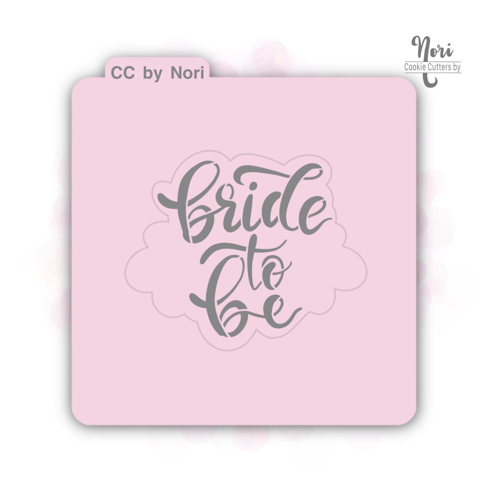Floral Bride to Be Lettered Wedding Cookie Cutter and Optional Stencil ...