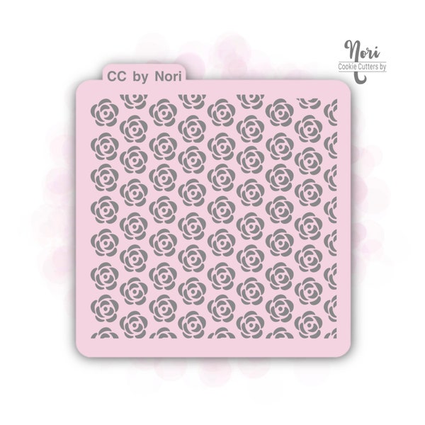 Rose Cookie Stencil - Etsy