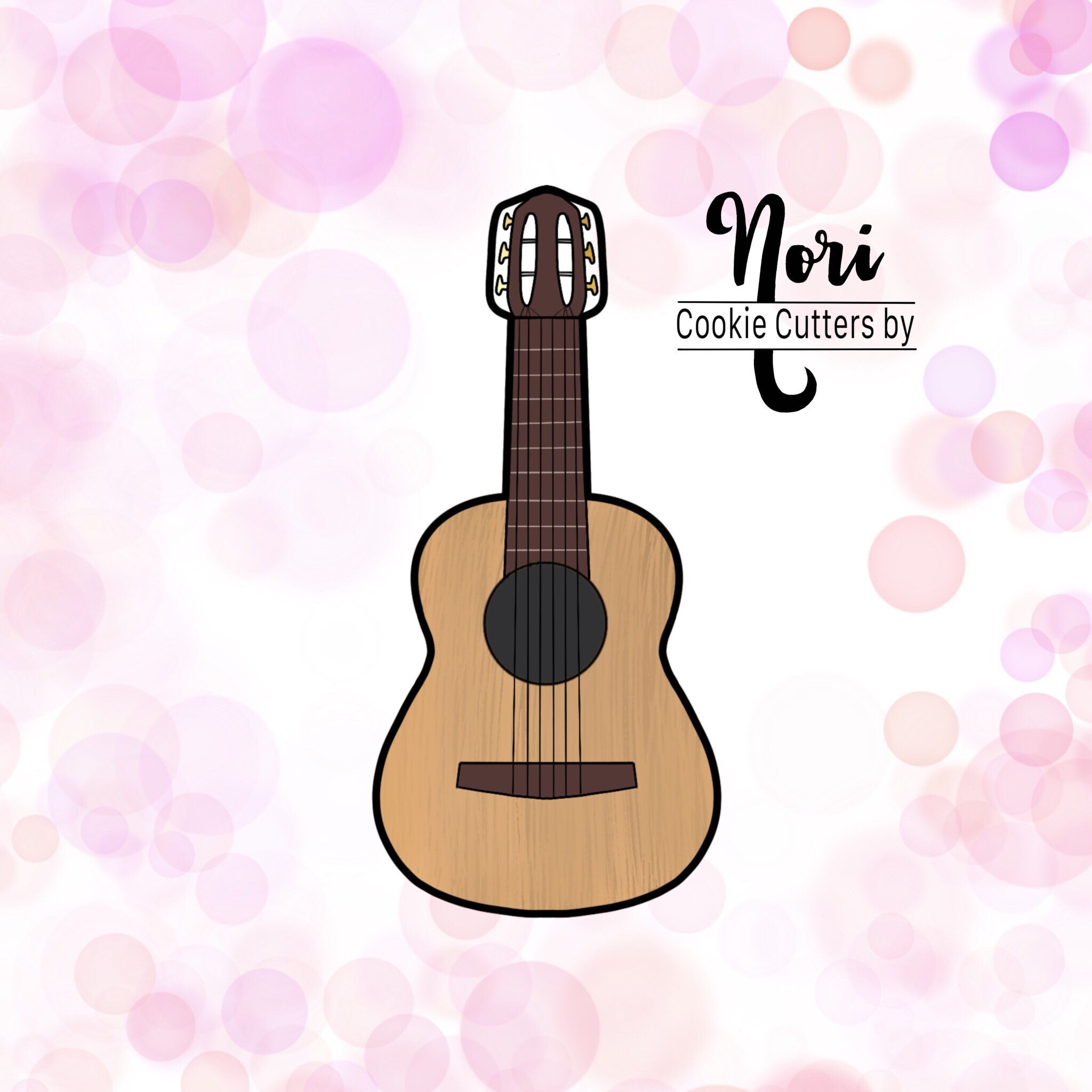 Guitar Cookie Cutter Cookie Cutters by Nori CN0183 | Etsy