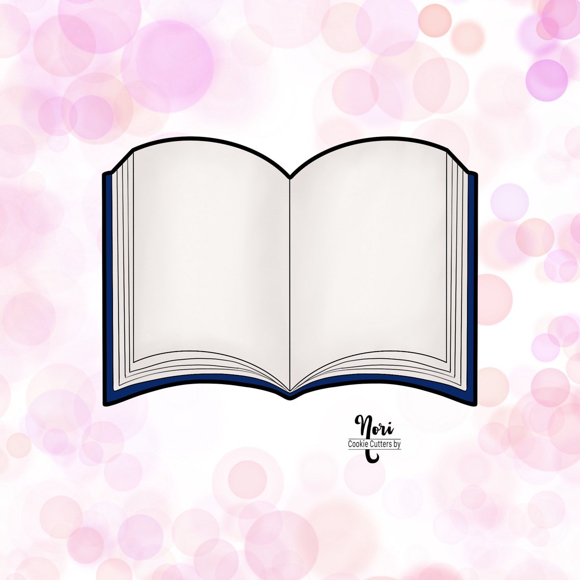 Open Book Cookie Cutter Cookie Cutters by Nori CN0539 - Etsy