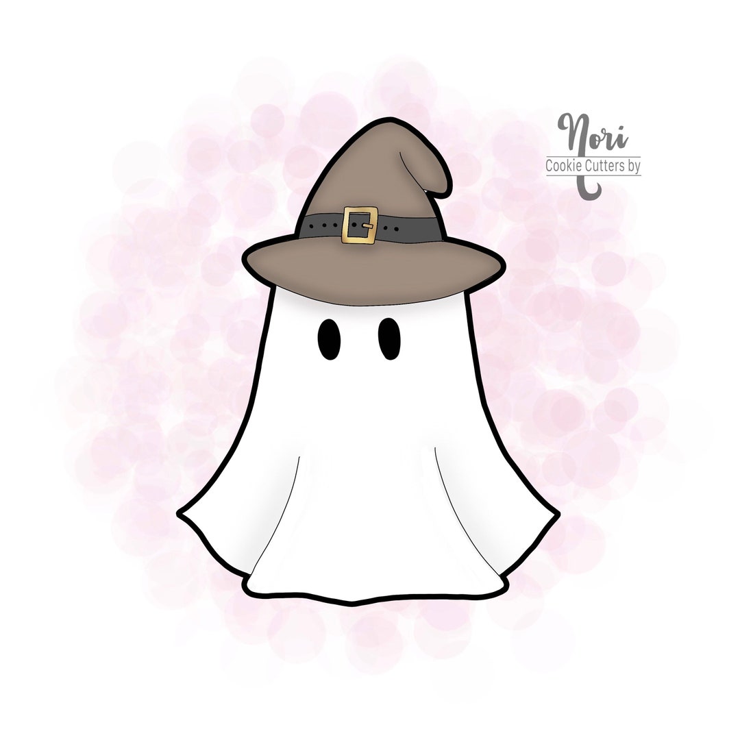 Ghost in Hat Halloween Cookie Cutter - Cookie Cutters by Nori - CN1201 ...