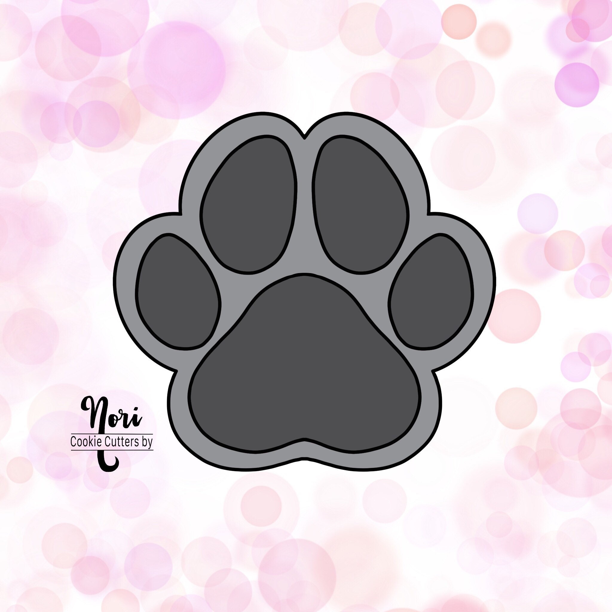 Dog Paw Single Paw Print Cookie Cutter Cookie Cutters by - Etsy
