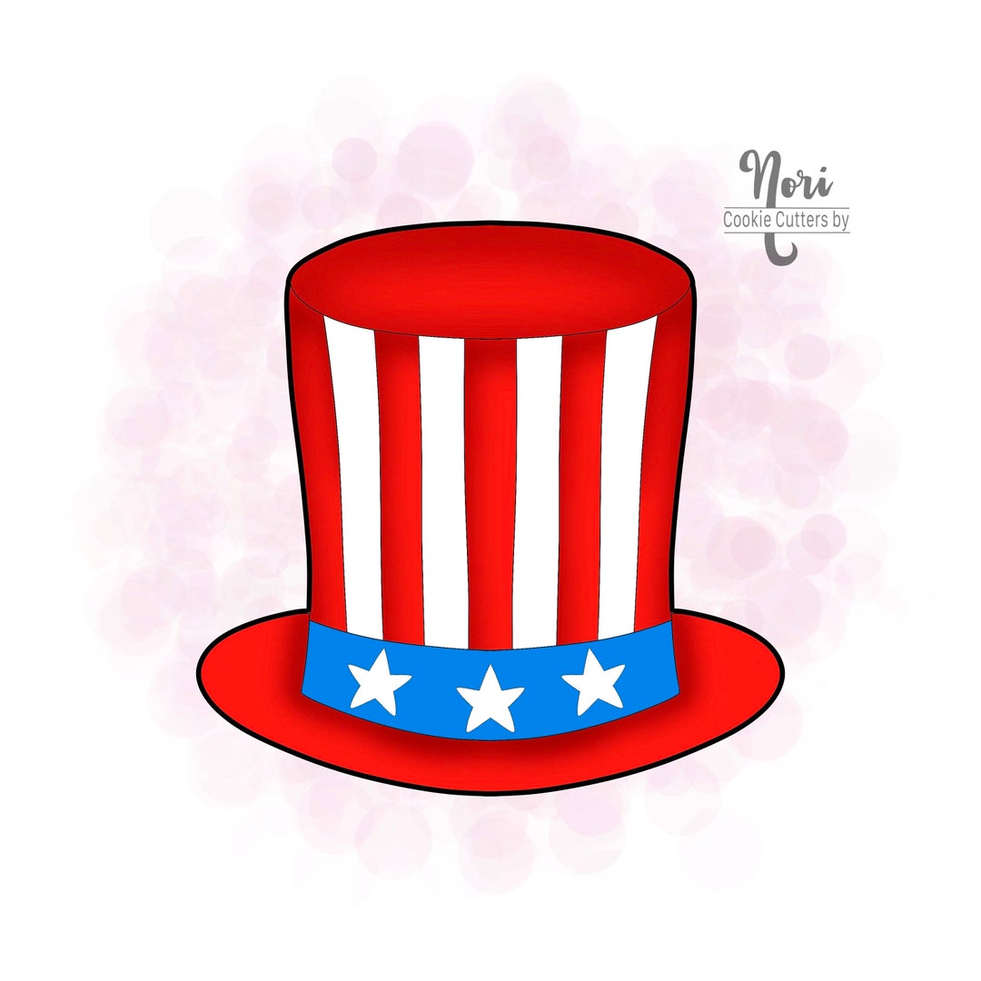 Uncle Sam Hat Cookie Cutter - Cookie Cutters by Nori - CN1533 - Etsy