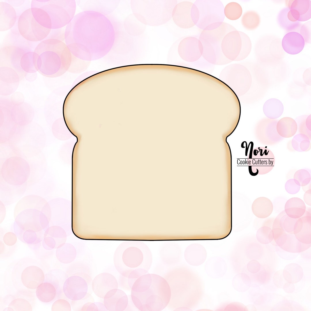 Slice of Bread Cookie Cutter Cookie Cutters by Nori CN0449 - Etsy